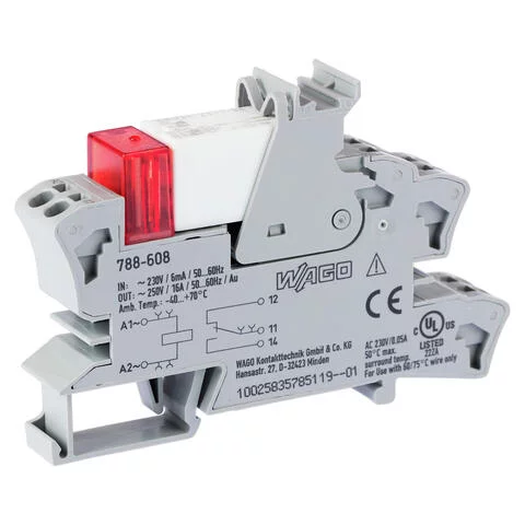 788-608 - Relay socket with relay and status indicator; Compact ...